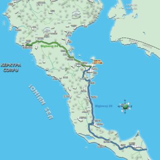 Corfu Map: 6 Maps in Greek & English - AtCorfu